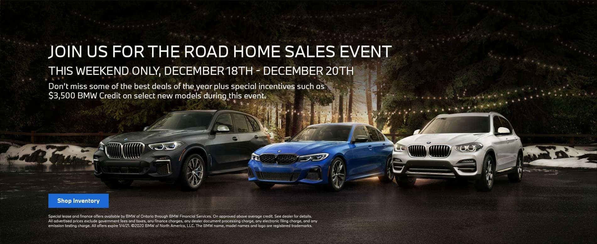 Road Home Sales Event | BMW of Ontario