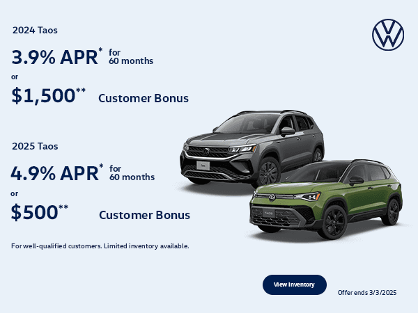 New Hanover Volkswagen Specials | Hanover Volkswagen