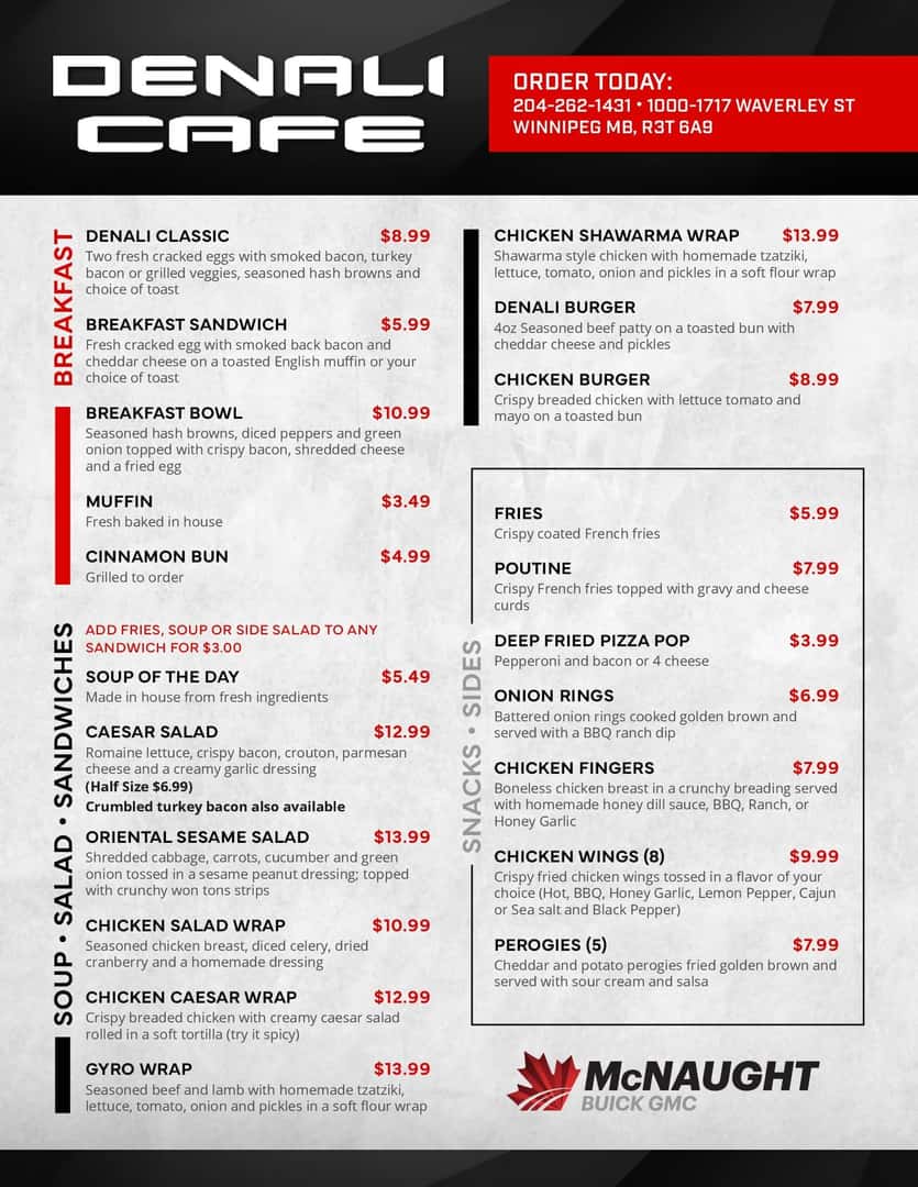 Denali Cafe | McNaught Buick GMC