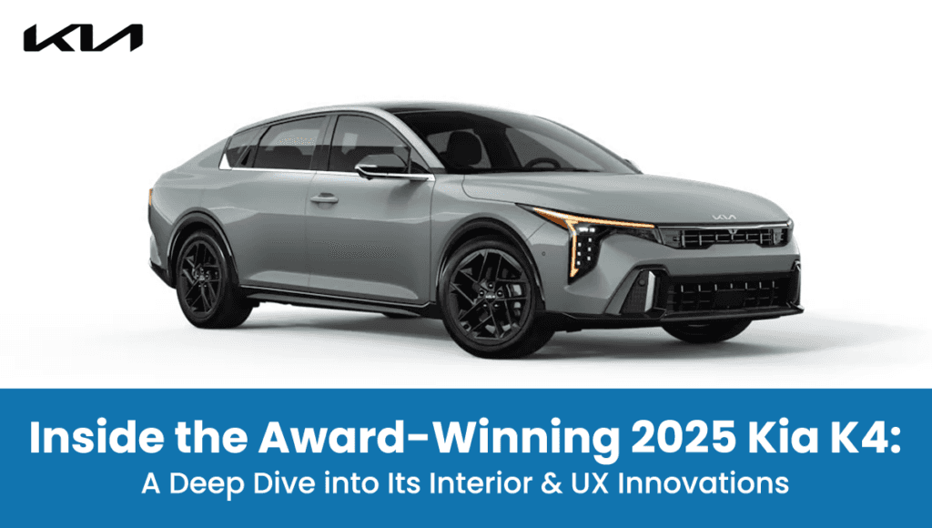 Award-Winning 2025 Kia K4: A Deep Dive into Its Interior & UX Innovations