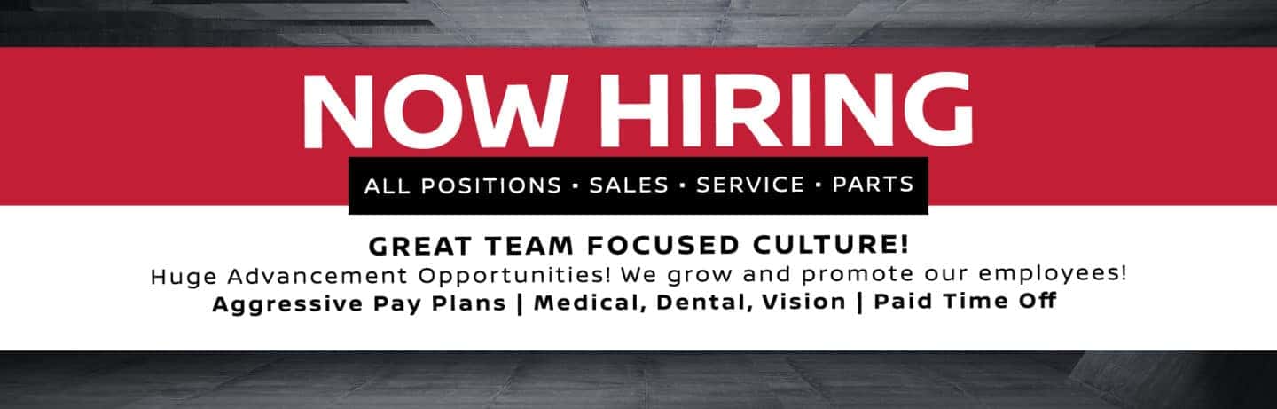 Now Hiring | Planet Nissan