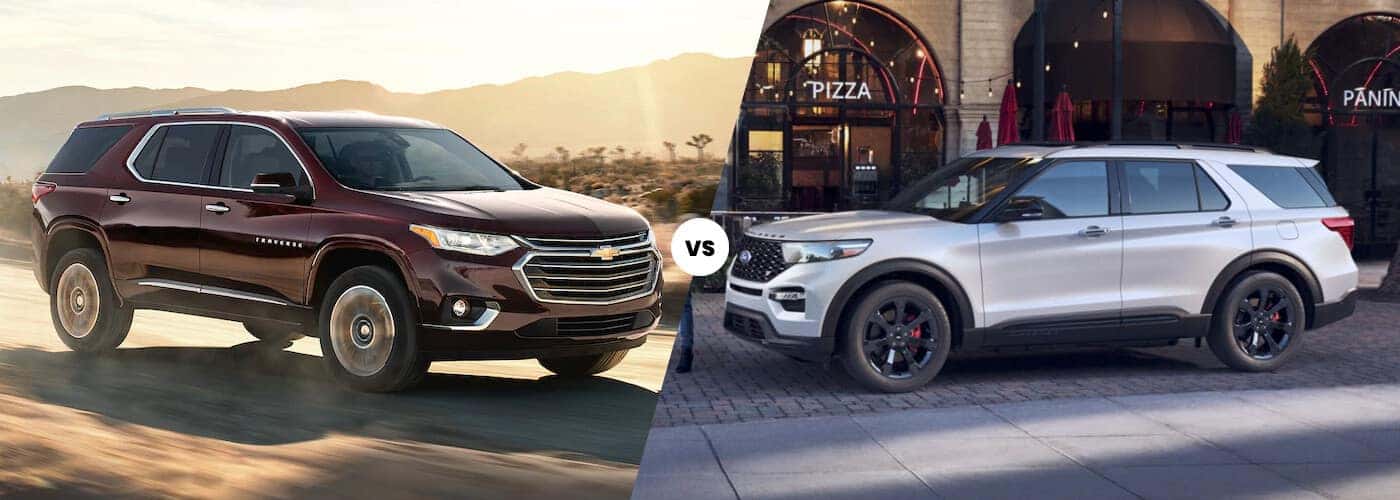 2021 Chevy Traverse vs. 2021 Ford Explorer | Chevy SUV Comparison